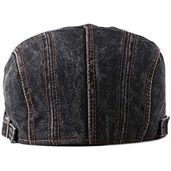 Accessories | Unisex Denim Newsboy Hats Black Distressed Denim | Poshmark
